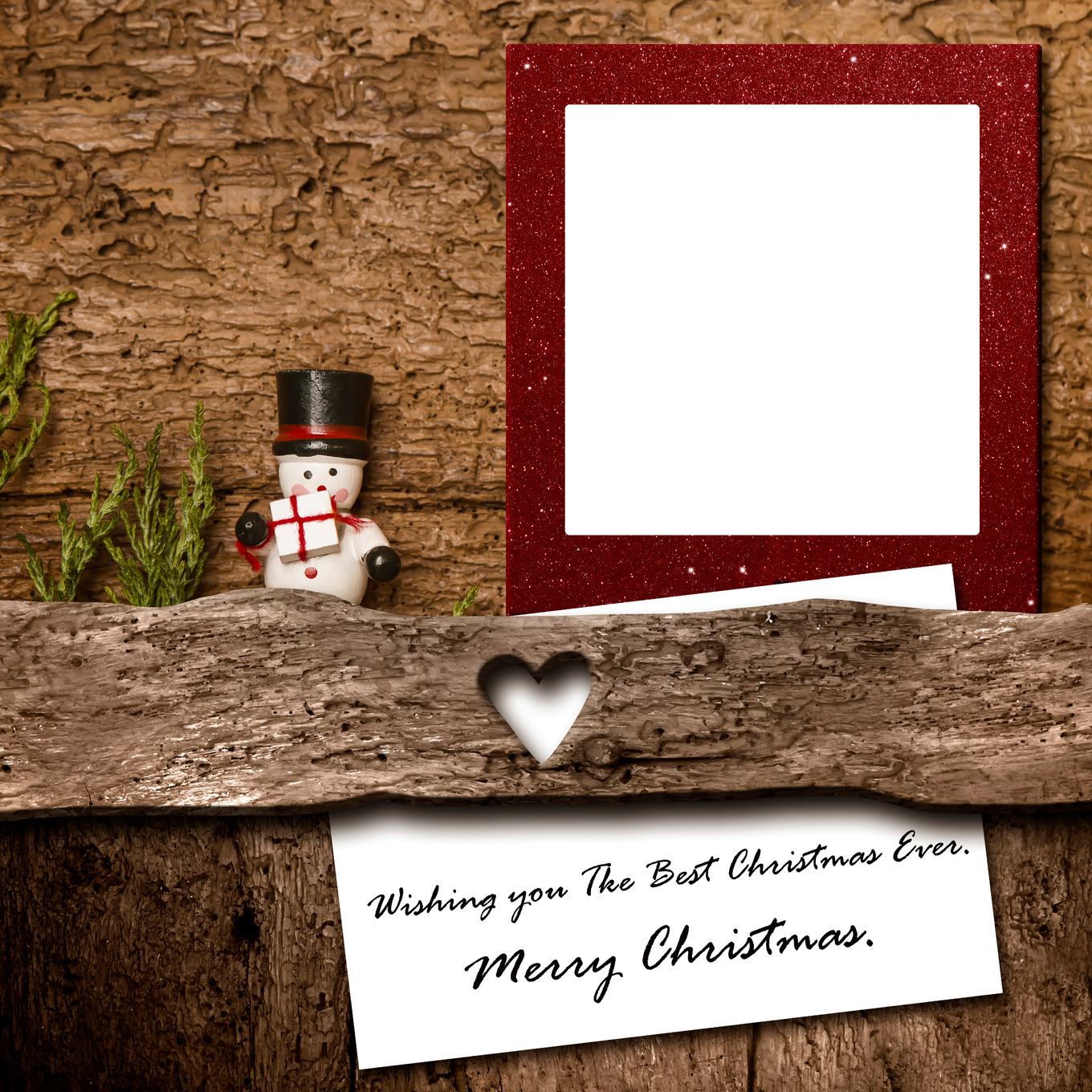 Christmas blank frame and greeting, a Holiday Photo by MARUBAKIS ...