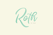 Roth, a Script Font by vuuuds | Creative Market