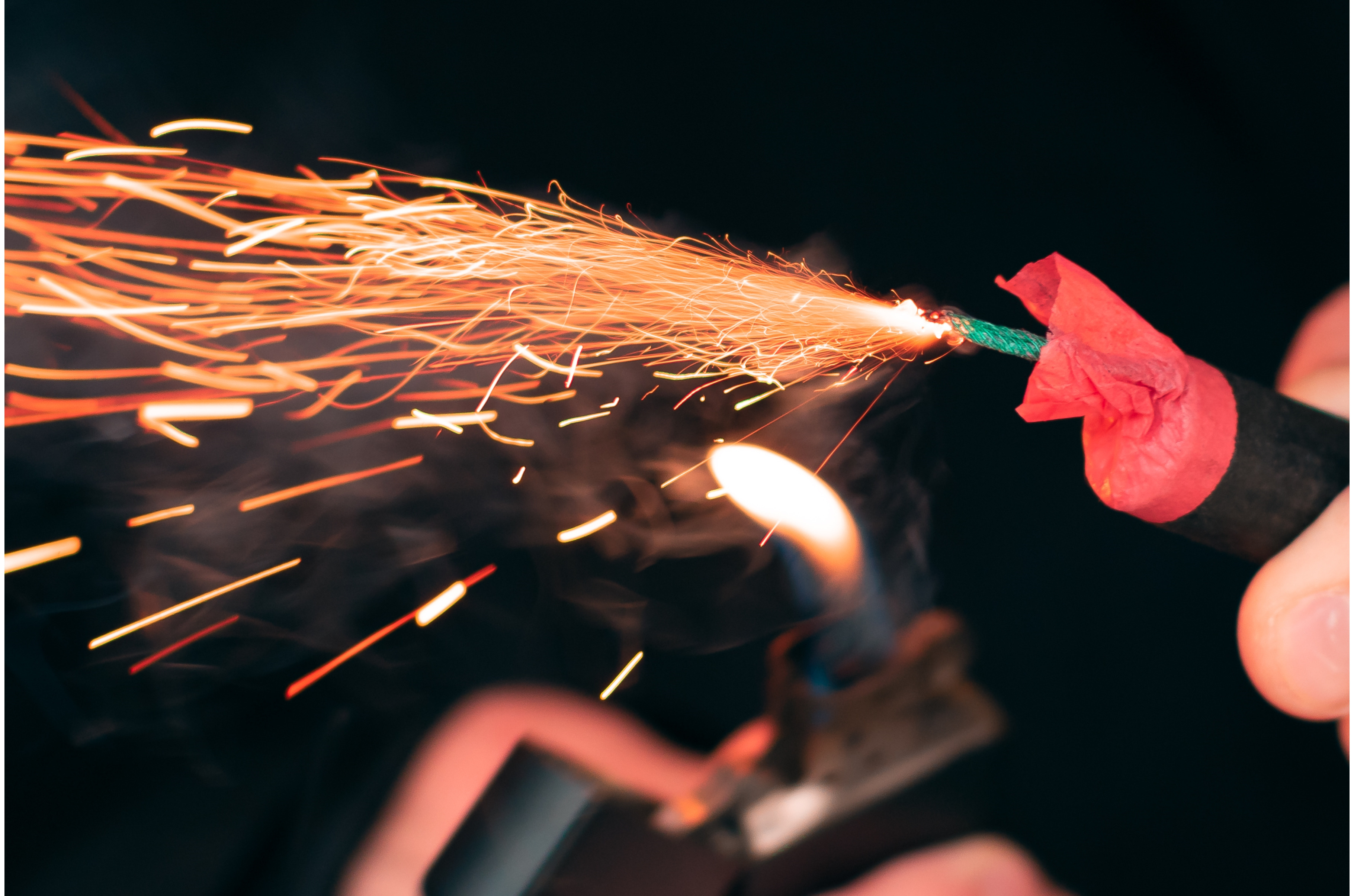 Firecracker Burning in Hand with, a Nature Photo by InfinitumProdux ...