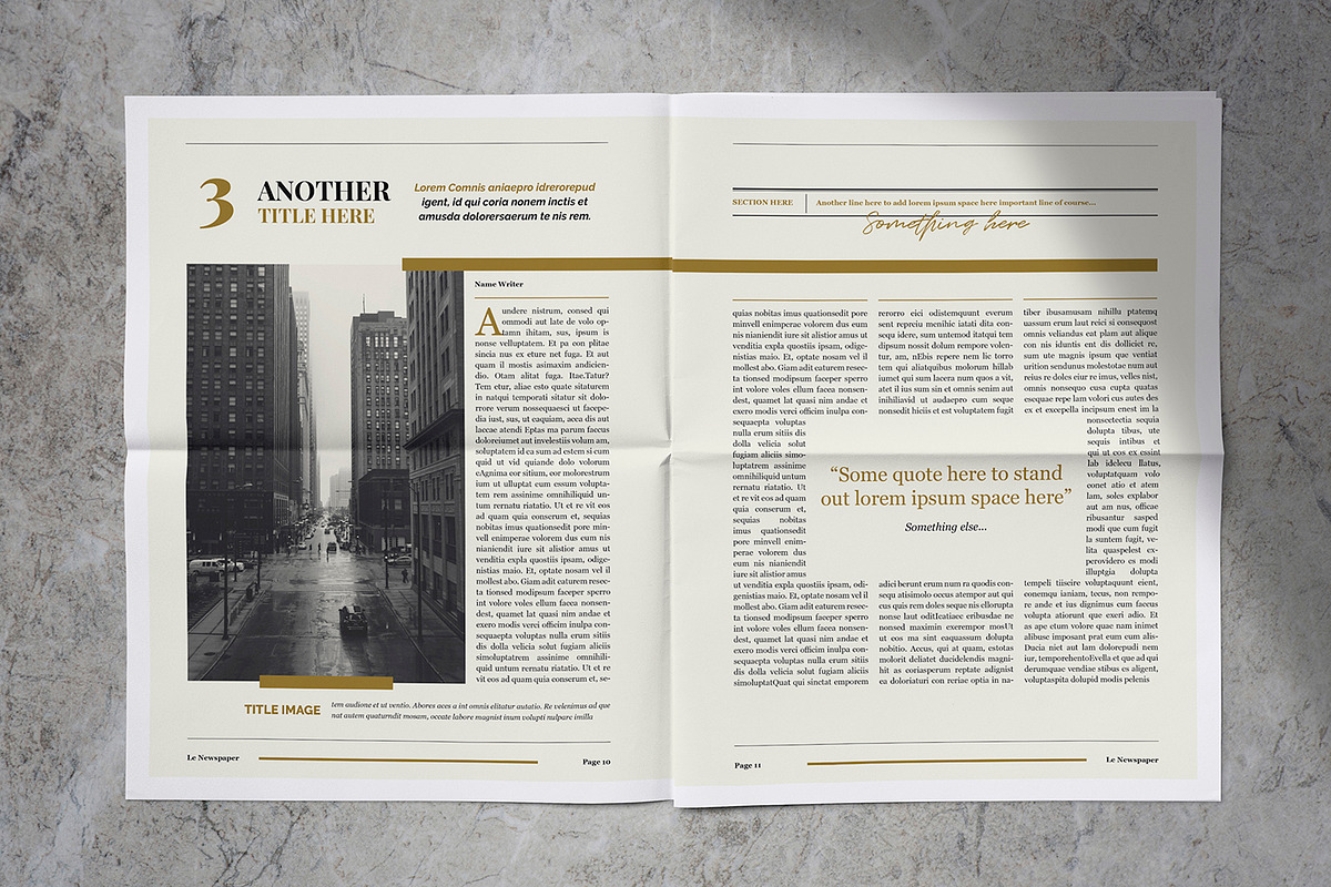 Modern Newspaper Magazine Template, a Magazine Template by Luuqas Design