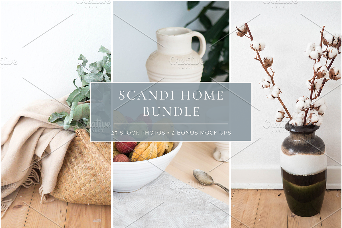 Scandi Home Bundle - 25 stock photos, a Print Template by Imperium Nordique
