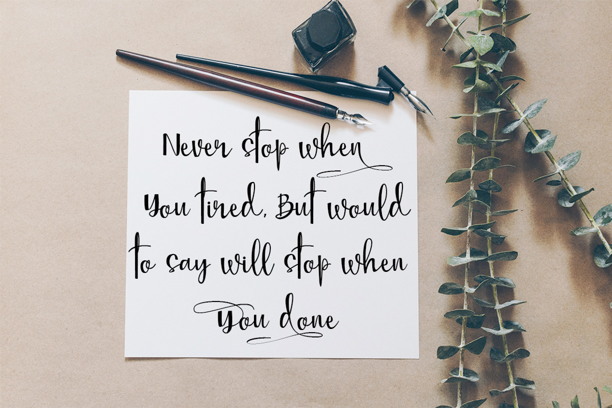 Mellisa Calligraphy Font, a Script Font by Haksen | Creative Market