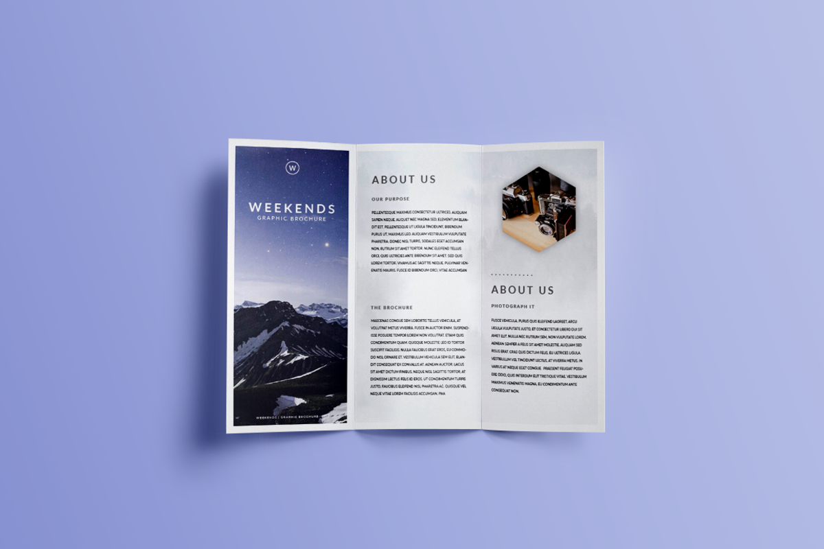 WEEKENDS | Graphic Brochure, a Brochure Template by Rodney Truitt Jr