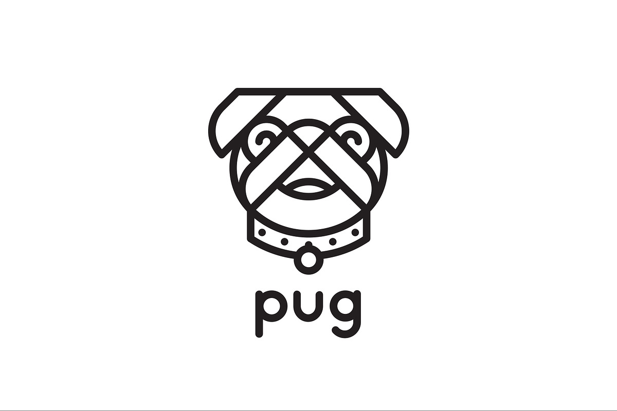 Pug Logo, a Branding & Logo Template by Last Spark | Creative Market