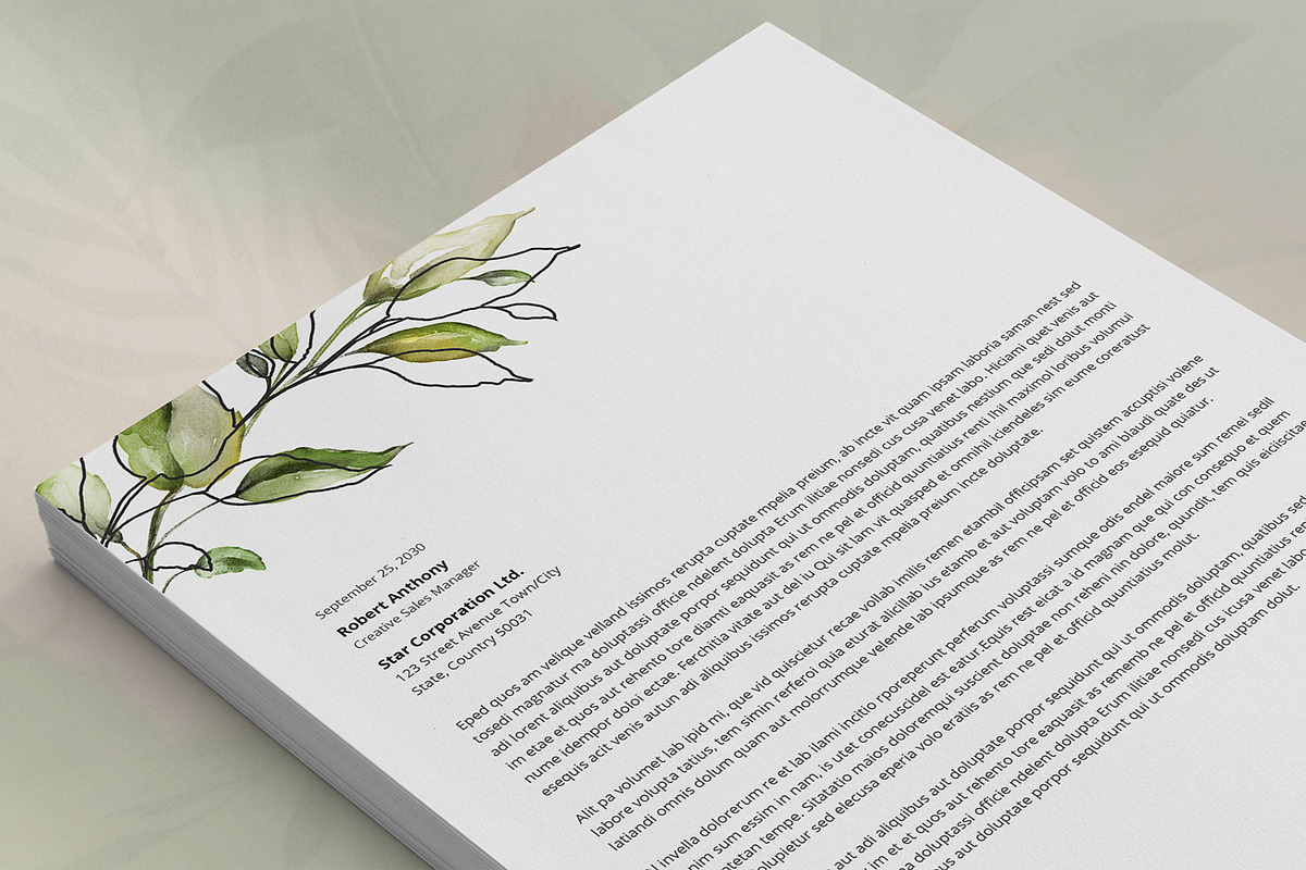 Letterhead Canva Template