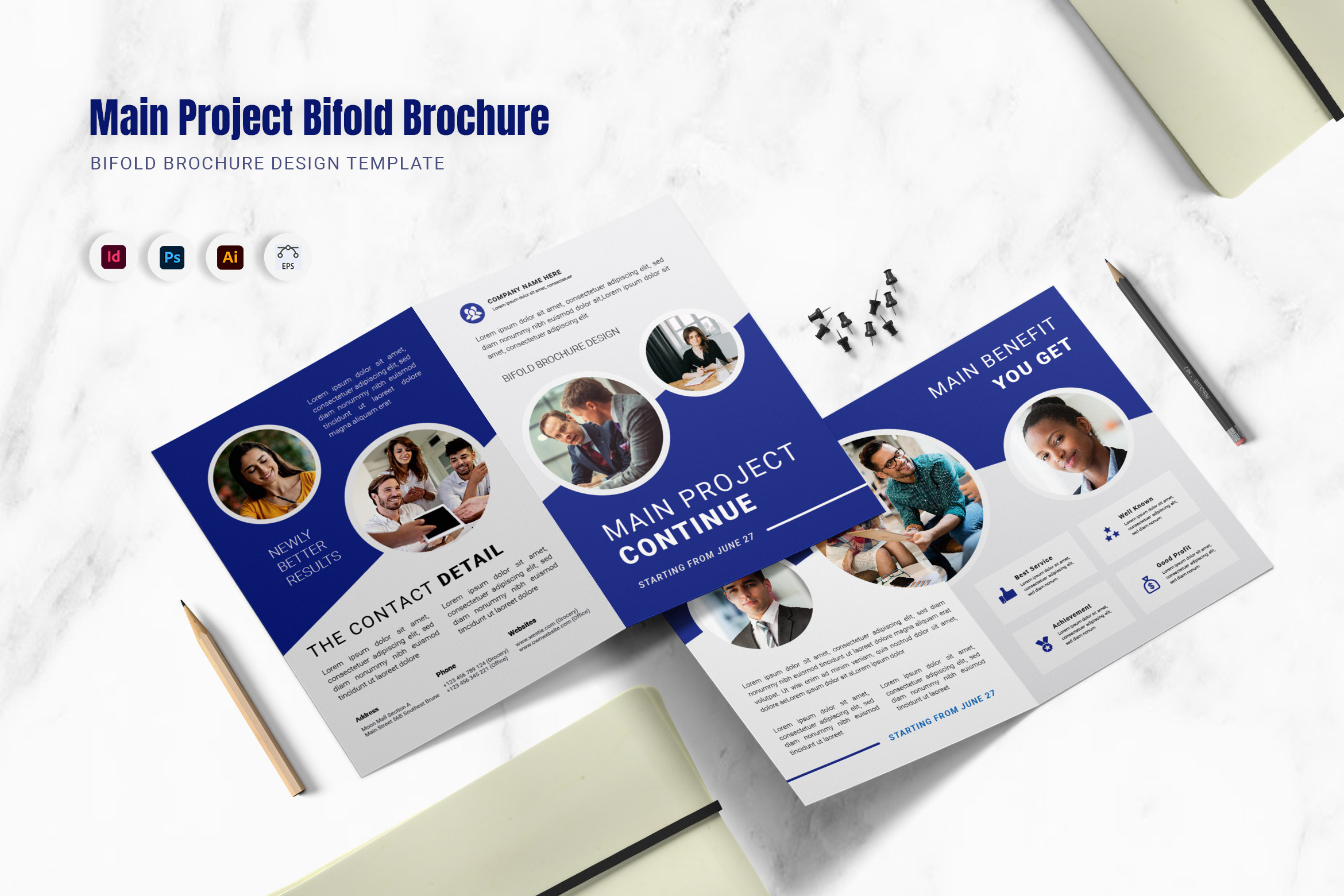 Main Project Continue Bifold Brochur, a Brochure Template by Fannan ...