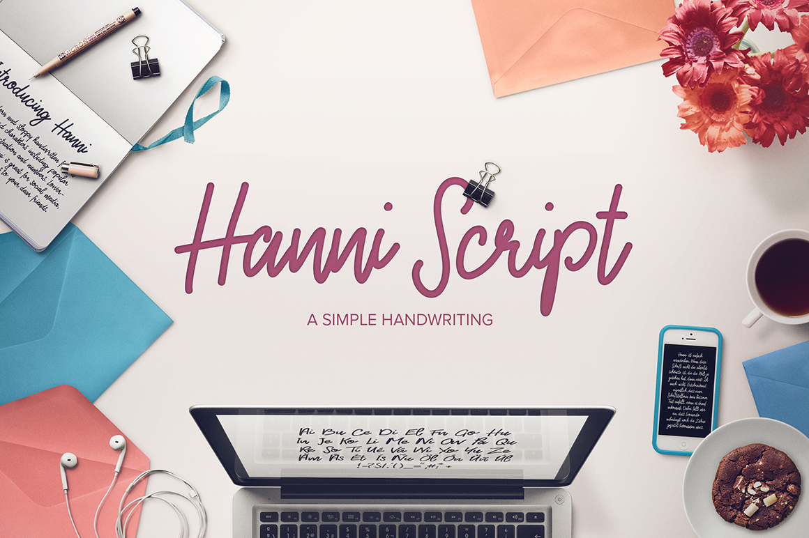 Hanni Script, a Script Font by friday supply