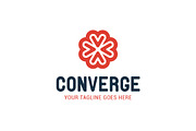 Converge logo vector, a Branding & Logo Template by Proxima Brand Design