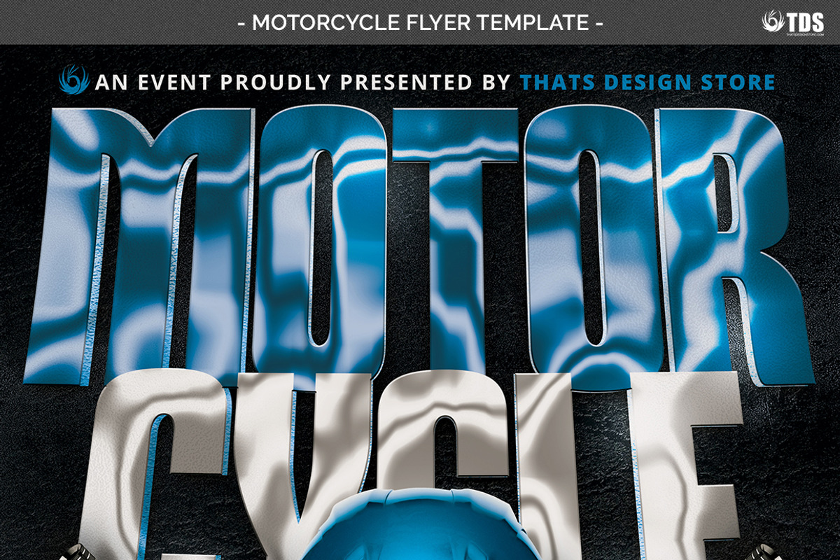 Motorcycle Flyer Template, a Flyer Template by ThatsDesign Art