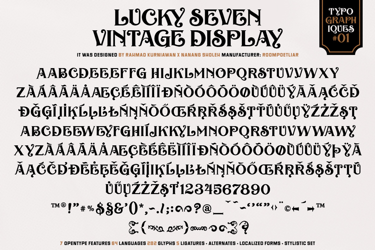 Lucky Seven Vintage Font