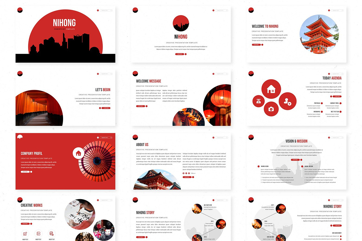 Nihong - Powerpoint Template, a Presentation Template by inspirasign