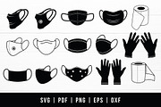 Face Mask SVG Bundle, a Graphic by CraftlabSVG