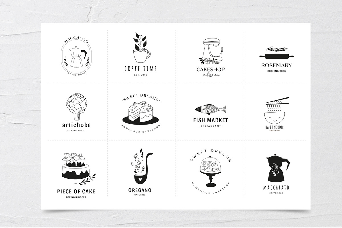 Cook & Bake logos collection, a Branding & Logo Template by Marish