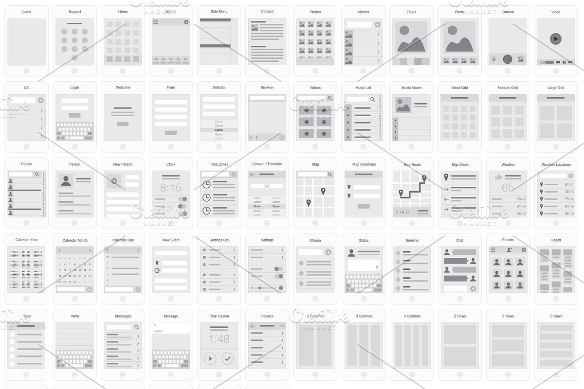 Mobile App Visual Flowchart AI, an iPhone Mockup by UX Kits