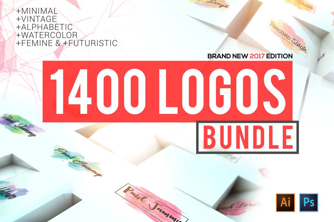1400 Logos Mega Bundle Pack, a Branding & Logo Template by AN Productions