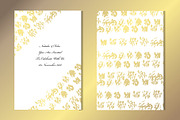 Golden Card Template, a Card Template by Sunset&Sea Design