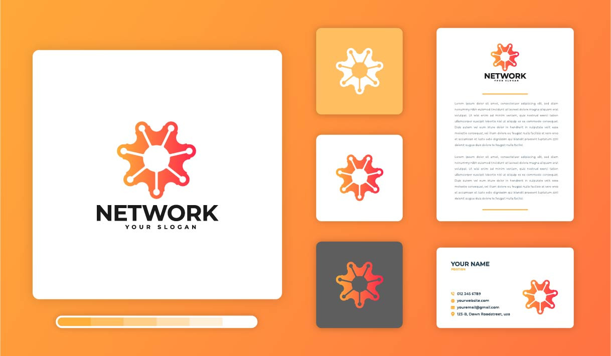 Network Logo Design Template, a Branding & Logo Template by Nisha Droch