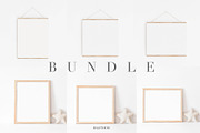 Art Print Bright Mockup Bundle, a Mockup by HALFTOUNE