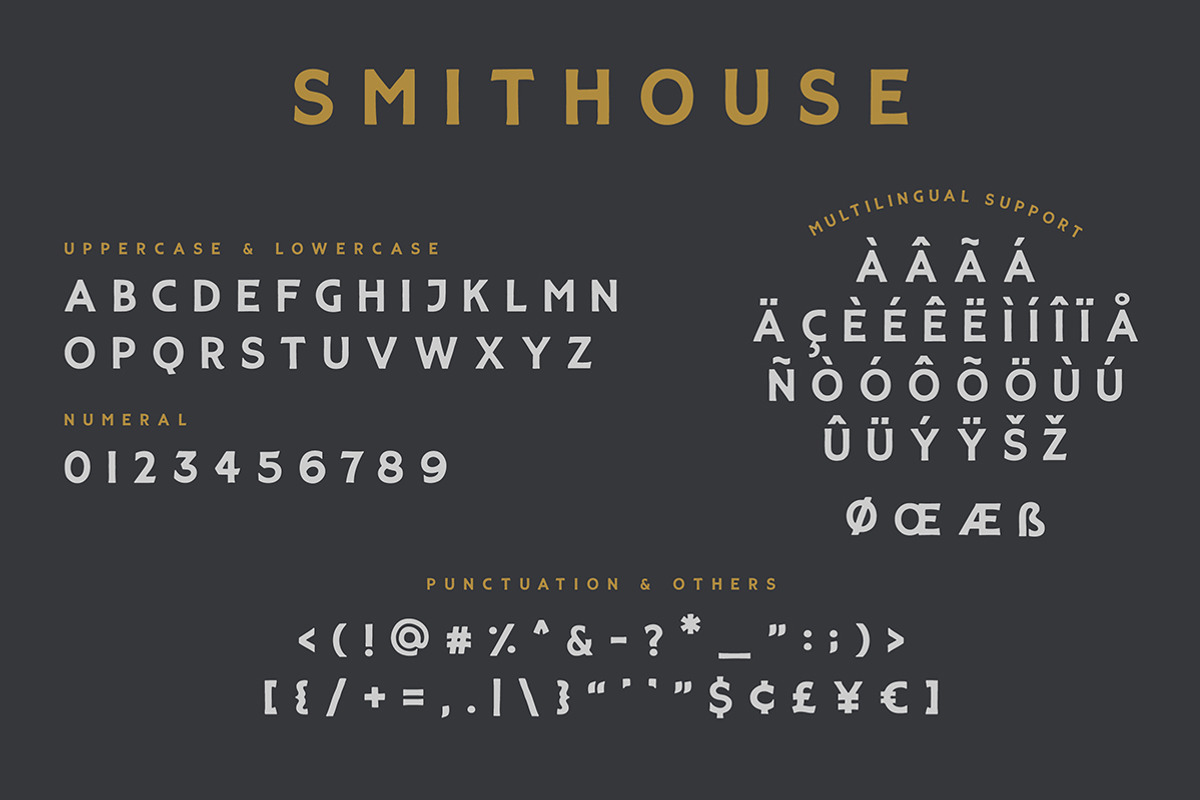 SMITHOUSE, a Font by SON OF THIRTEEN