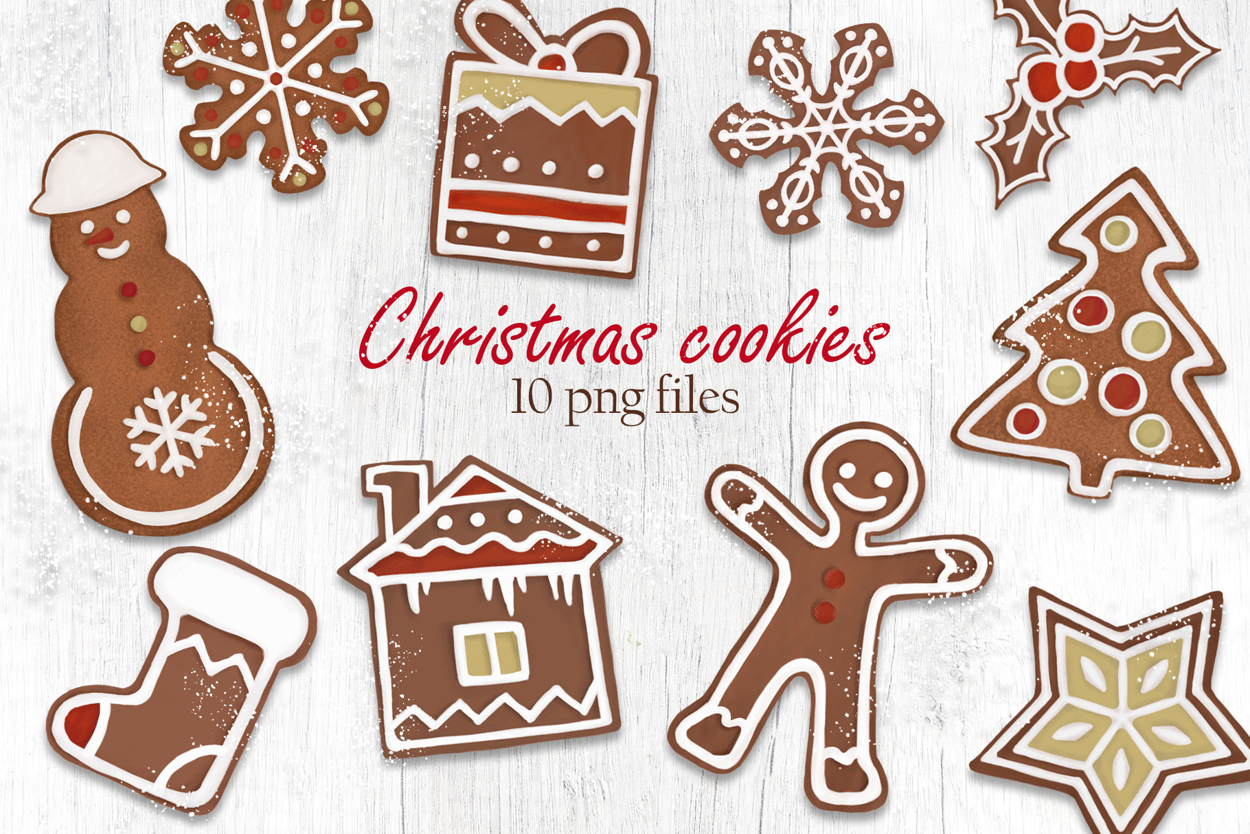 Christmas cookies clipart | Creative Market