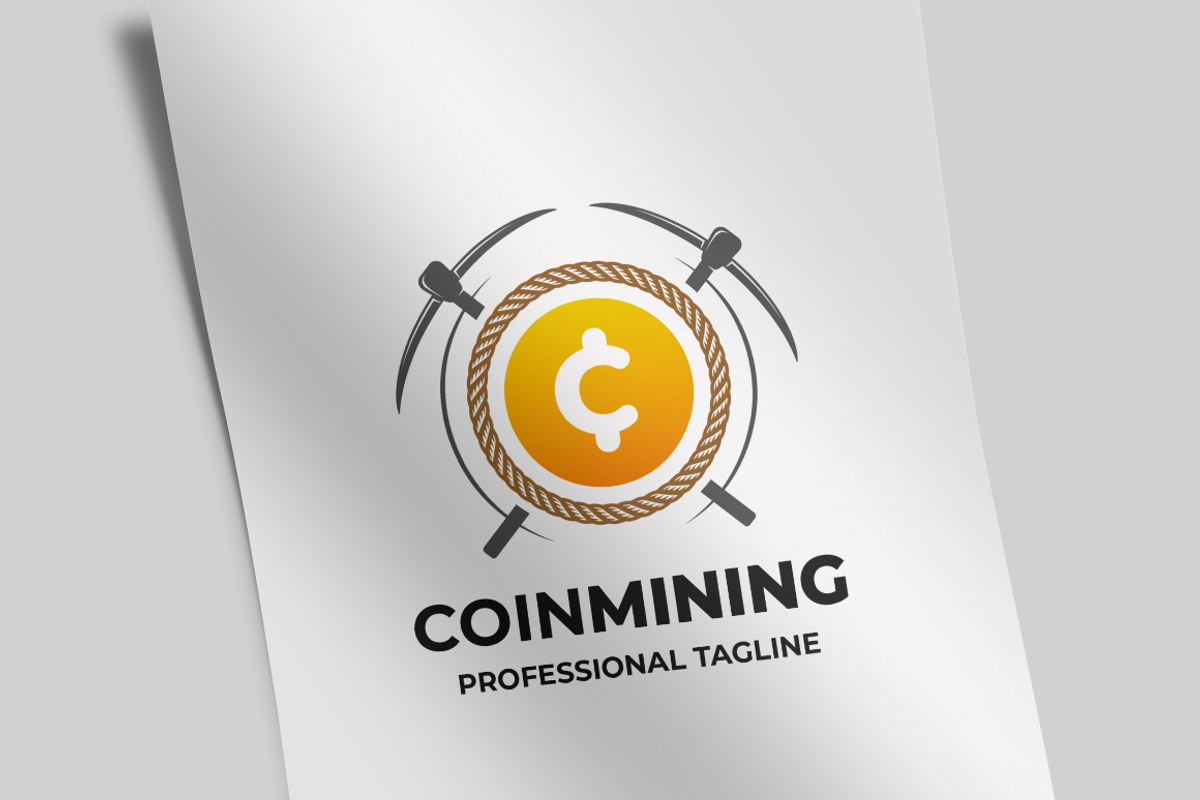 Coin Mining Logo, a Branding & Logo Template by Design_Planet ...
