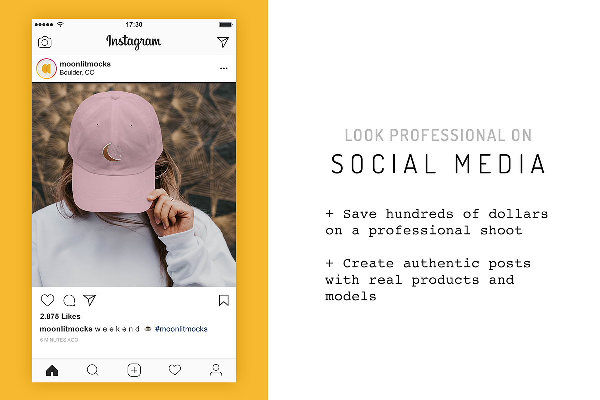 Dad Hat Model Mockup