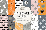 Halloween Digital Paper, an Illustration by Hello Talii