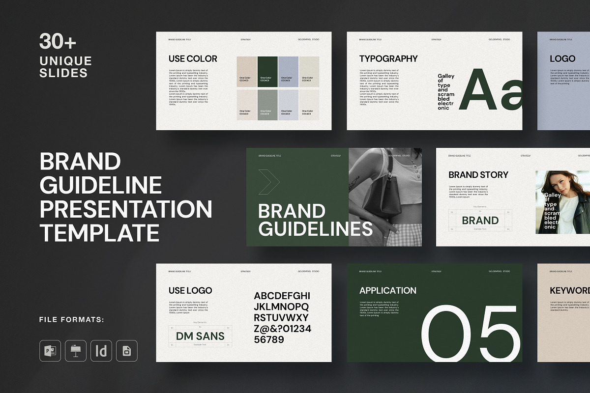 Arrow | Brand Guideline Template, a Presentation Template by GoldenPixelStudio