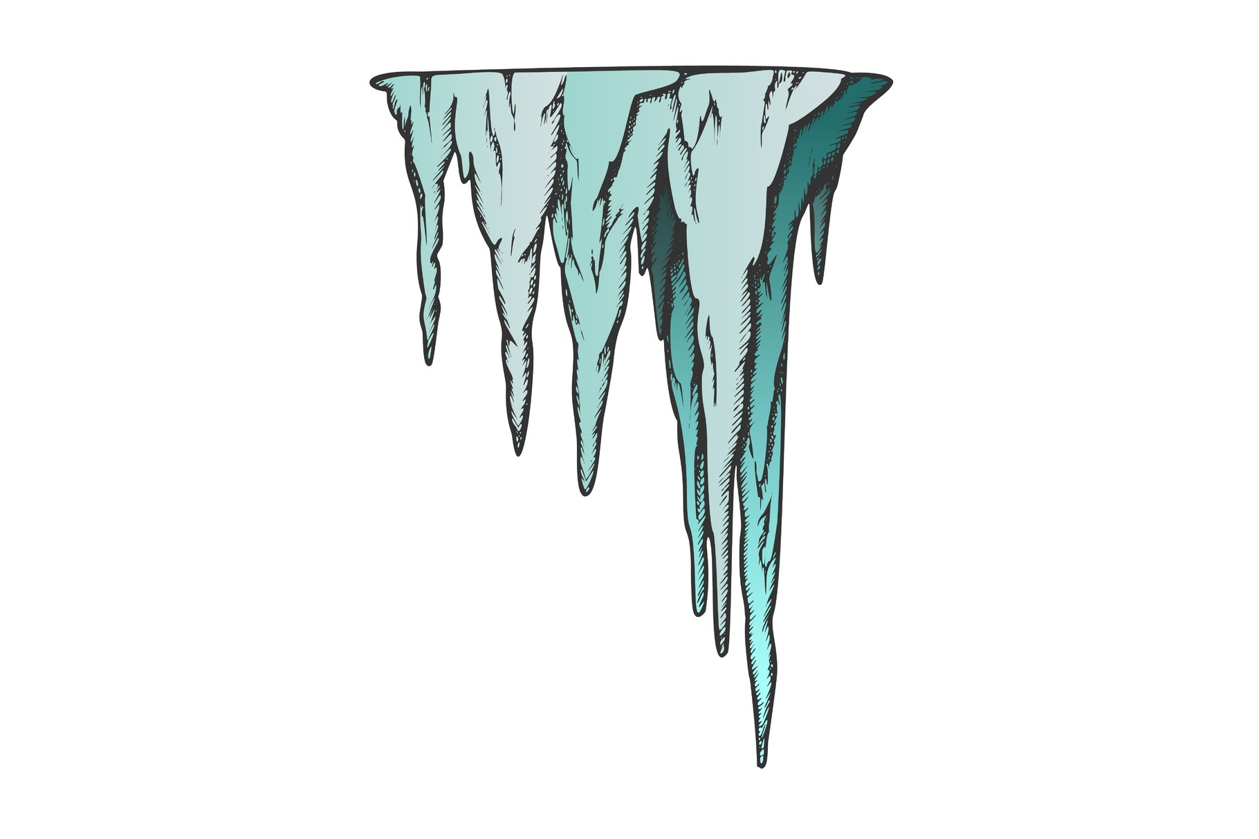 Stalactite Ancient Cave Element | Decorative Illustrations ~ Creative ...