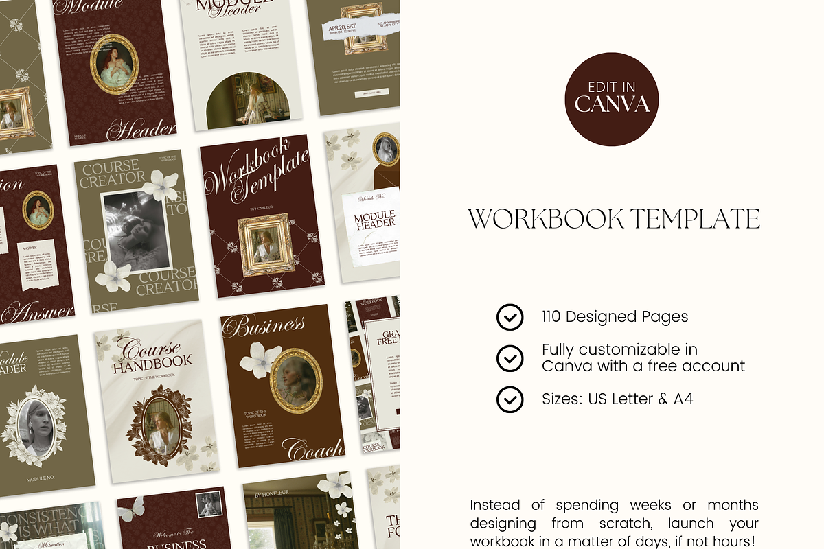 Canva Workbook Template for Coaches, a Magazine Template by Branding ...