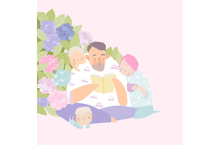 Three generations of women of, a Person Illustration by masastarus