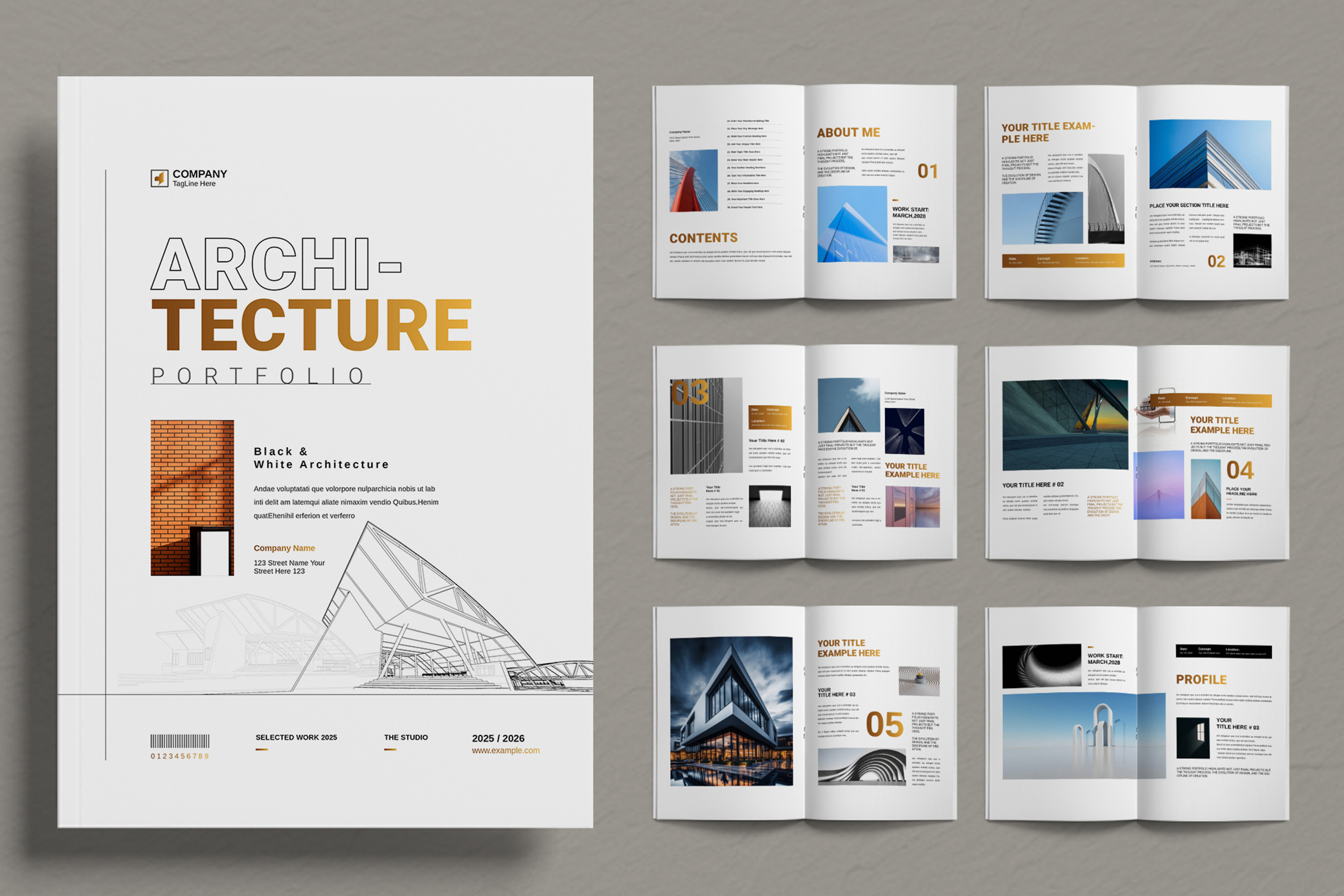 Architecture Portfolio Book Template