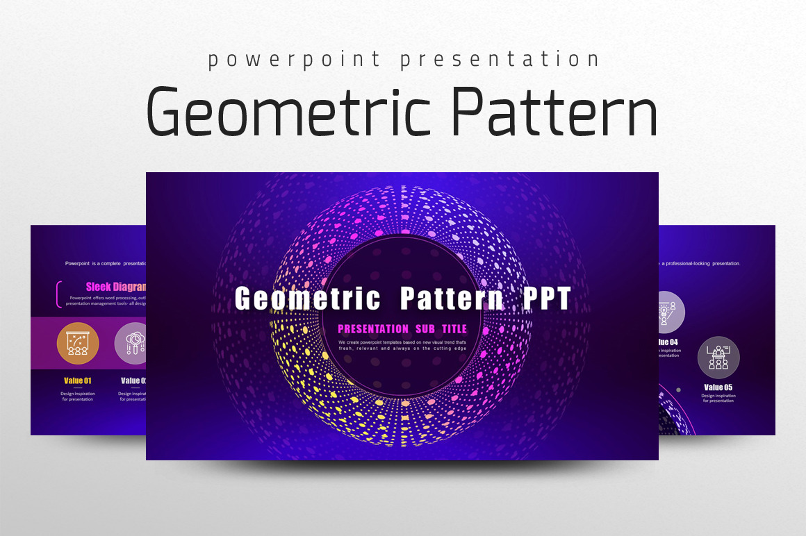 Geometric Pattern PPT Template | Creative Market
