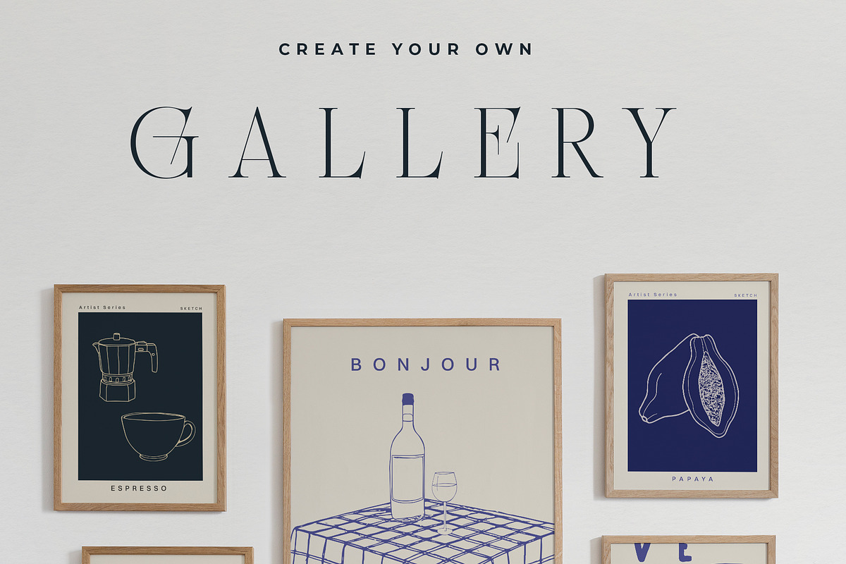 Contemporary Line Art Library