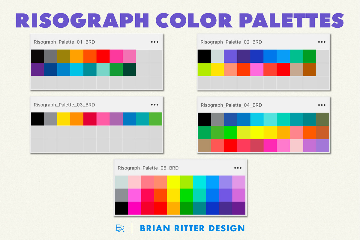 Risograph Toolkit for Procreate, a Brush Add-On by Brian Ritter Design