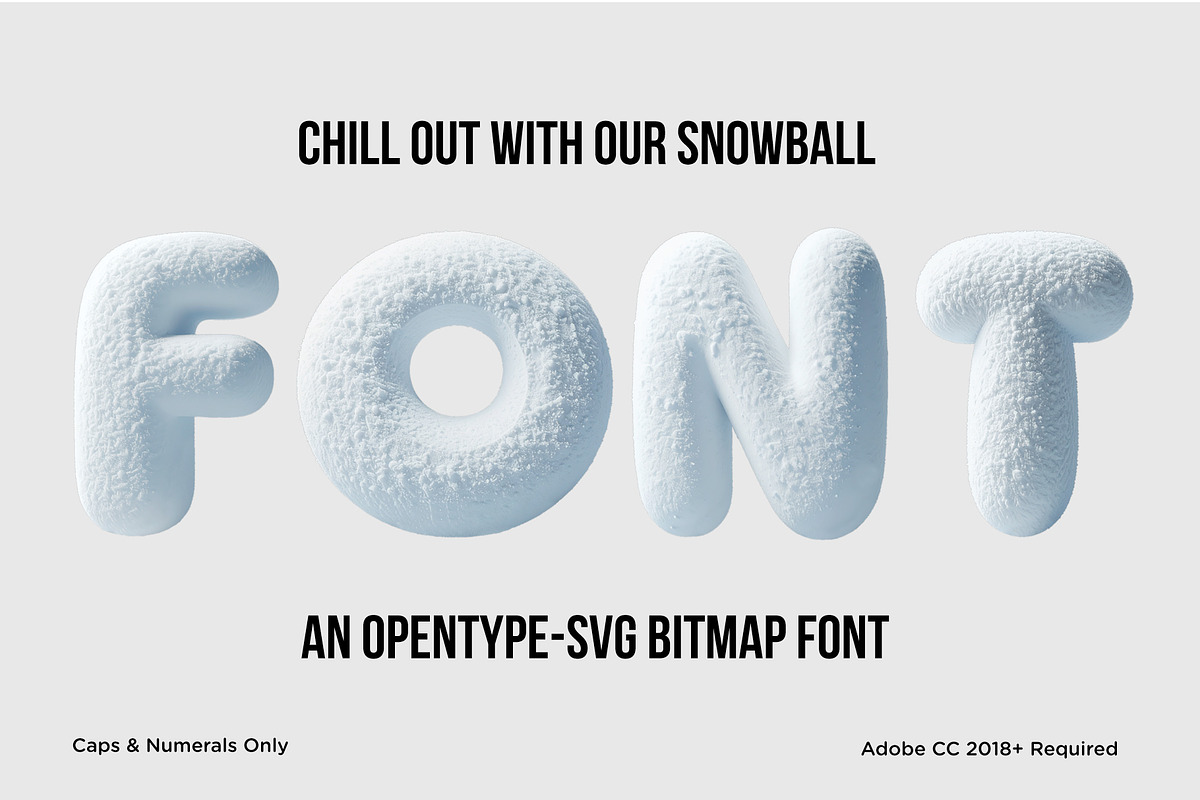Snowball 3D Font, a Font by Loudoun Design Co.