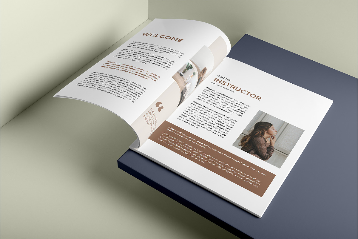 Multipurpose Workbook Template Canva, a Brochure Template by Template Shop | Creative Market
