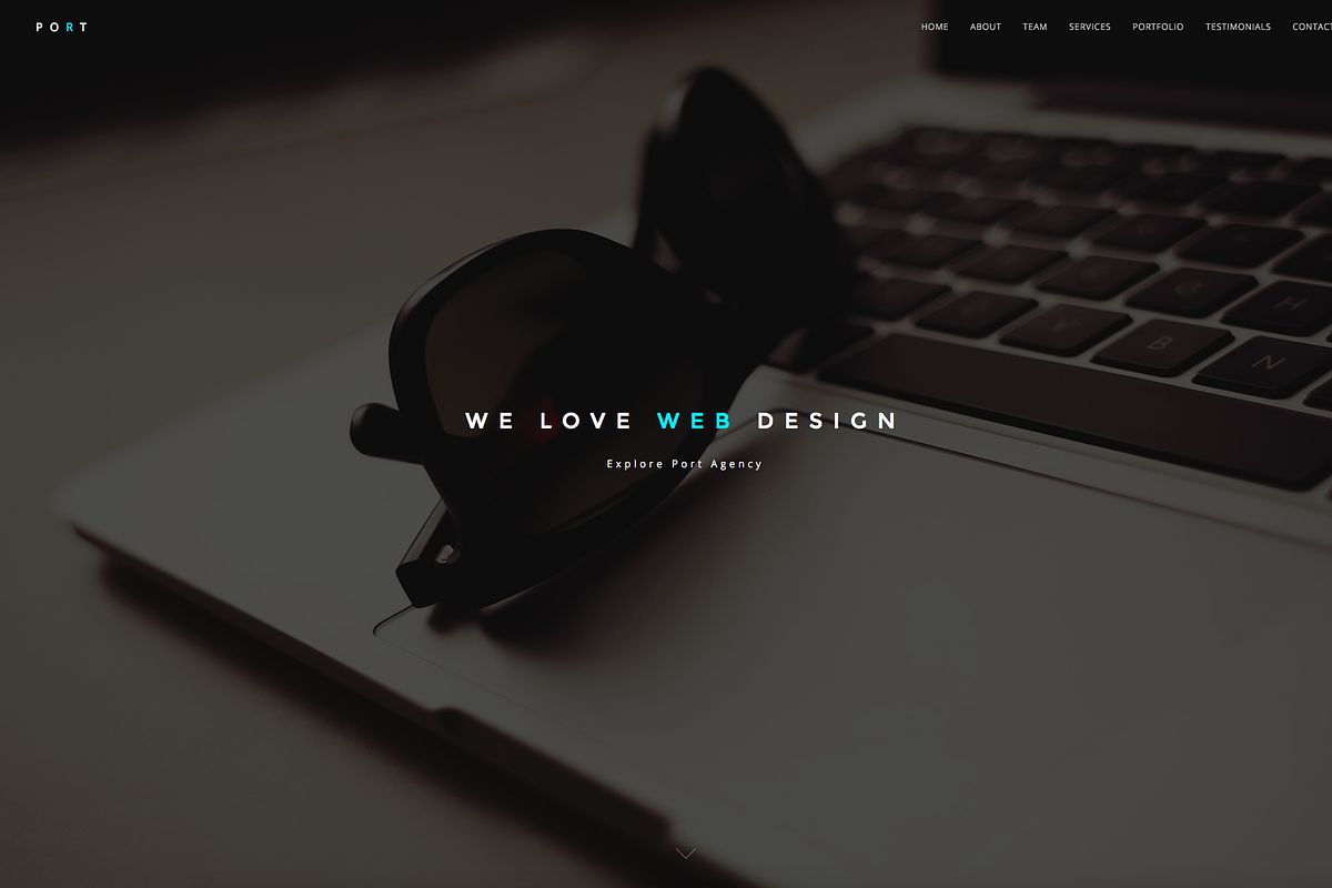 PORT - One Page HTML Template, a HTML Template by Riccardo Borchi