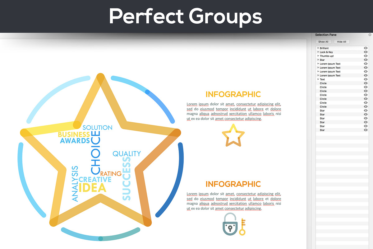 Outline Infographic v.2, a Presentation Template by Andrew Kras Design