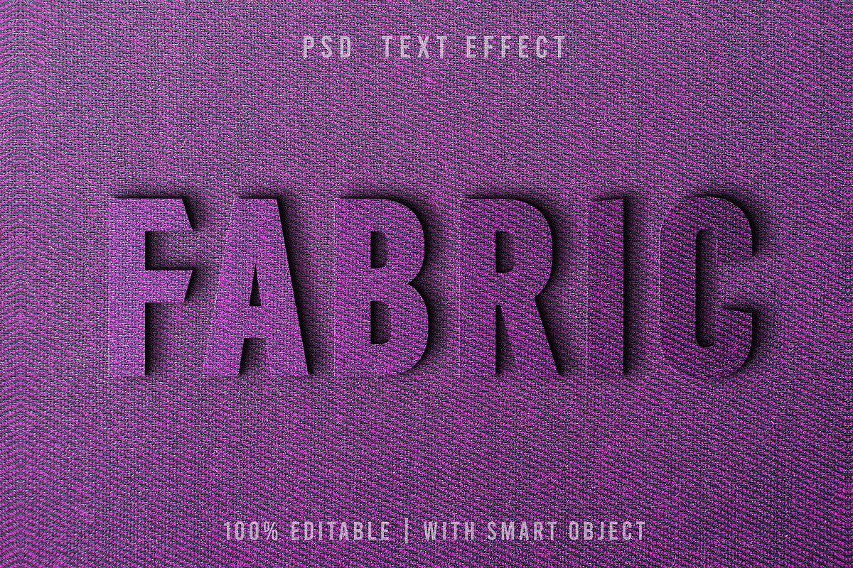 Text Effect Fabric Texture, a Layer Style Add-On by Modaldesain ...