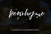 Penrhyme Calligraphy Font, a Script Font by alphadesign | Creative Market