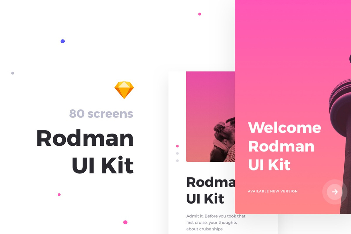 Rodmap Mobile UI Kit, an UI Kit Template by RobertMayer