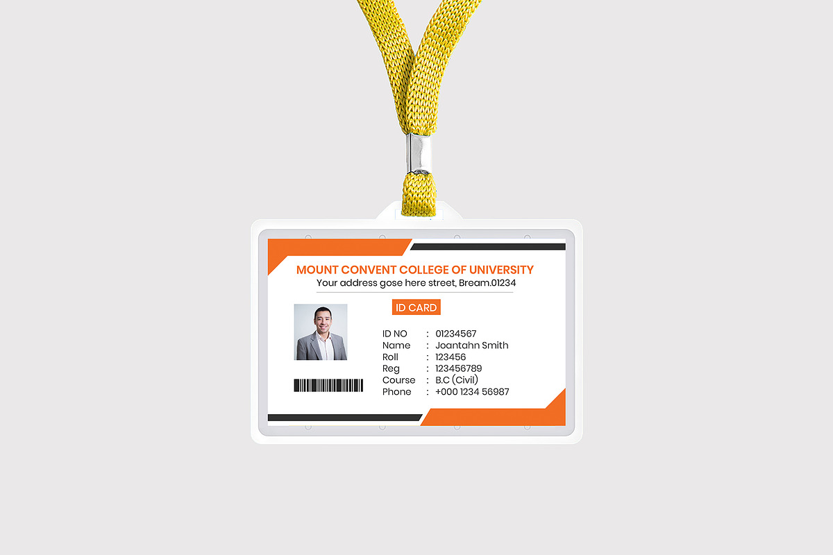ID Card, a Card Template by UI_Expert