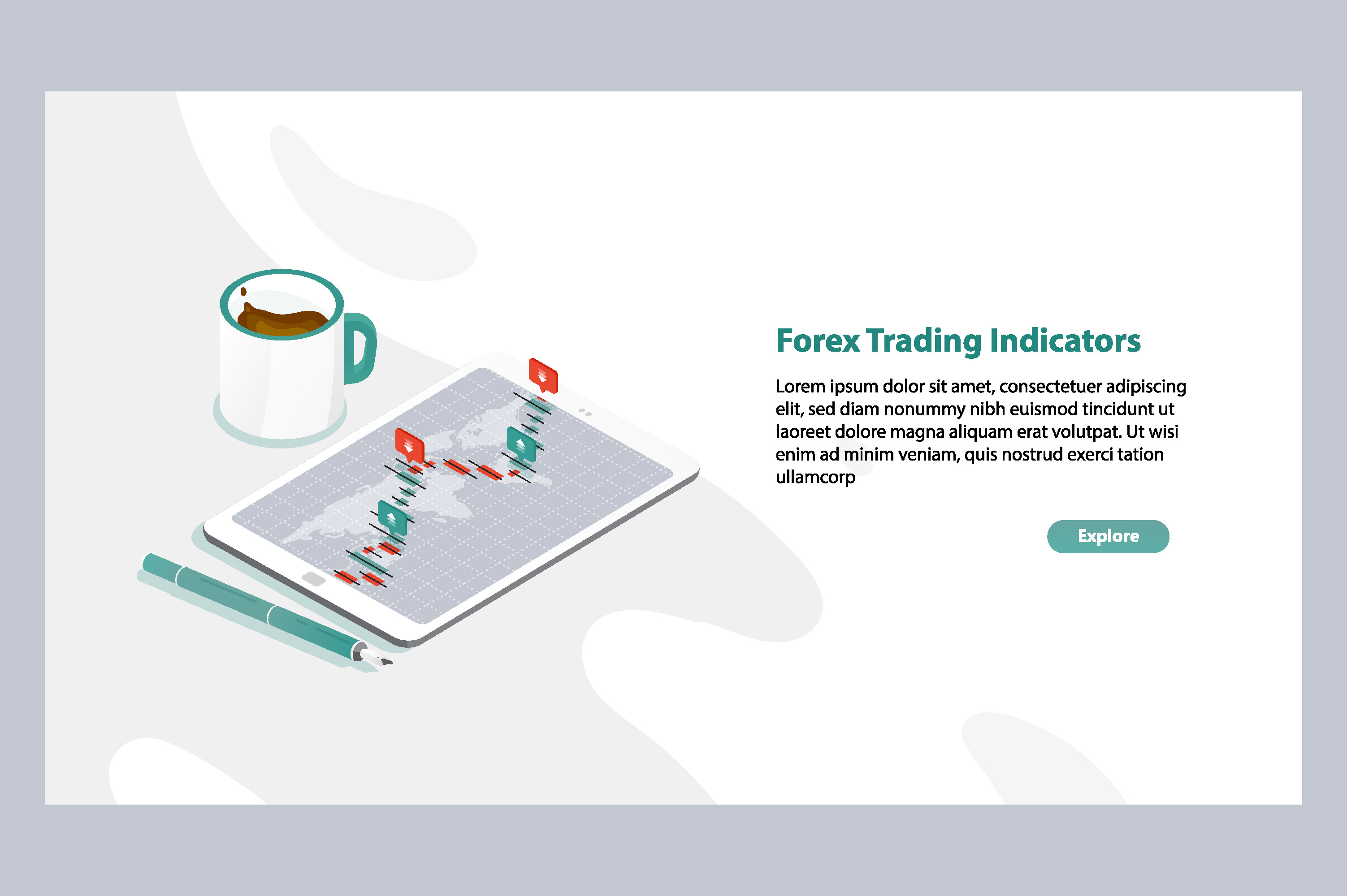 Forex trading concept, a Decorative Illustration by Good Studio