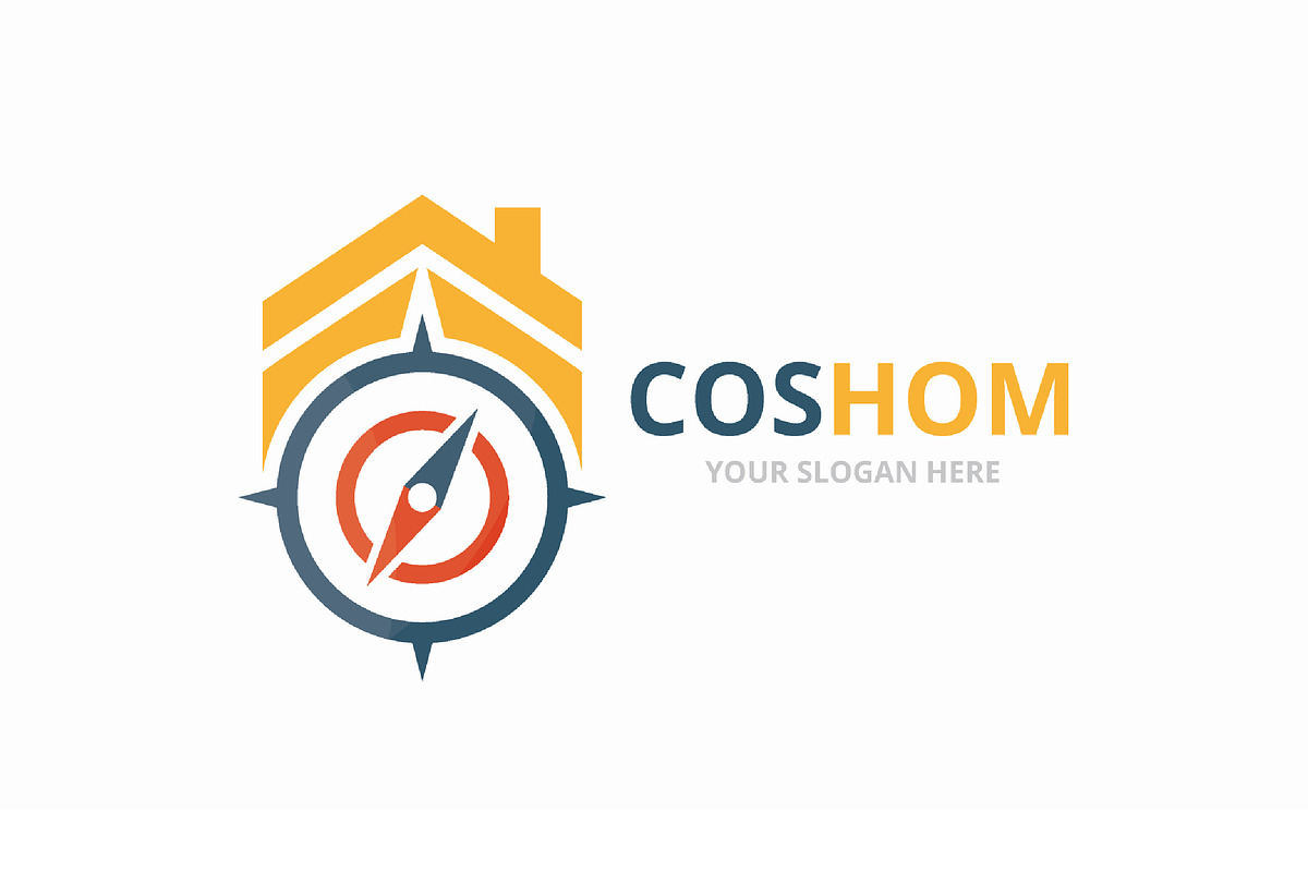 Vector compass and real estate logo, a Branding & Logo Template by ...