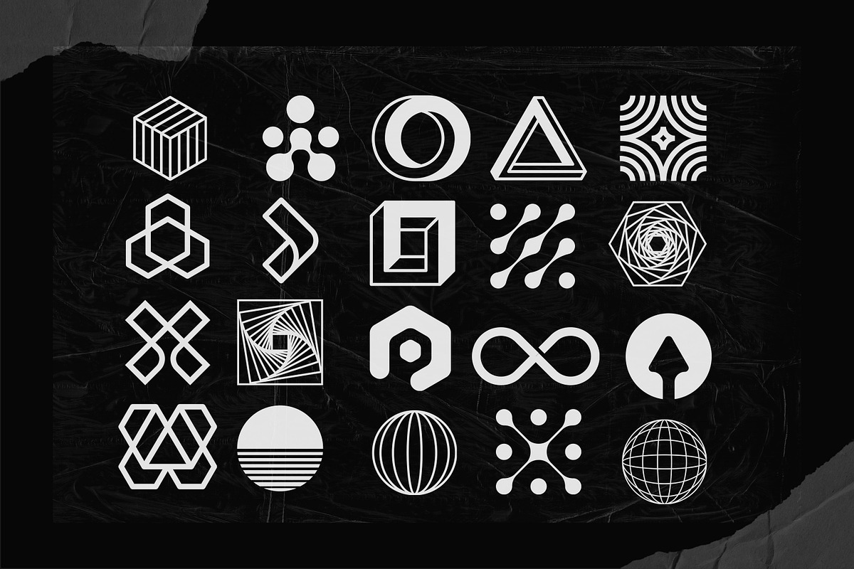 125+ Abstract Futuristic Shapes, an Illustration by AndrewPixel