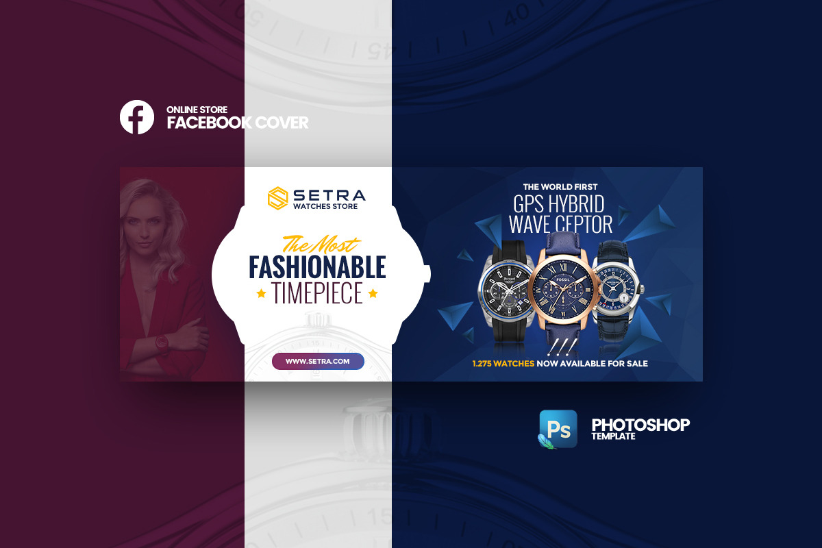 Setra - Watches FB Cover Template, a Social Media Template by Youwes ...