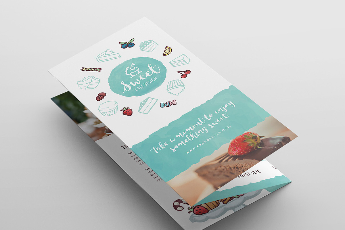 Cake Shop Trifold Brochure Template, a Brochure Template by BrandPacks