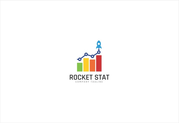 Rocket Statistic Logo Template, a Branding & Logo Template by ...