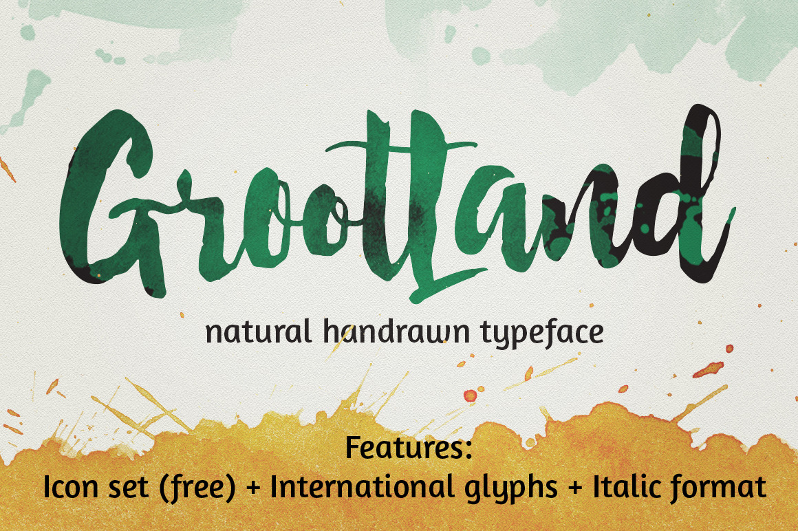 Grootland, a Script Font by JROH Creative